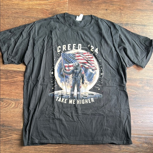 Port and Company | Shirts | Mens Creed 24 Black Graphic Tshirt Concert ...